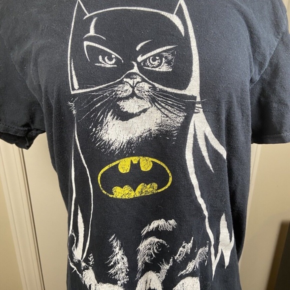 Batman | Tops | Batman Dc Comics Catman Bat Cat Short Sleeve Black ...